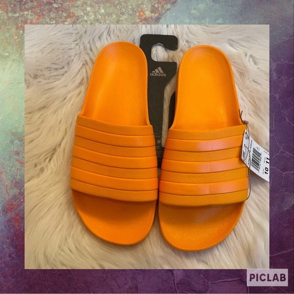 adidas | Shoes | Adidas Adilette Slides Nwt Orange Size 1 | Poshmark